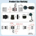 LAIQIEN Quick Cat6 250MHz IP68 Level Shielded RJ45 Coupler M23 RJ45 ...