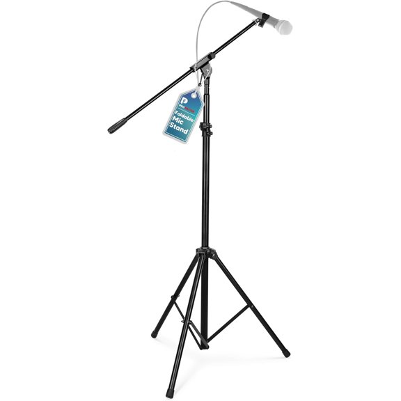 CAHAYA Adjustable Boom Arm Tripod Microphone Stand with Carrying Bag ...