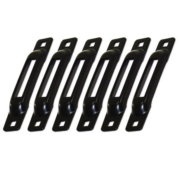 Snap-Loc SLSB6 E-Track Single Strap Anchors - Black Powder Coated, Pack ...