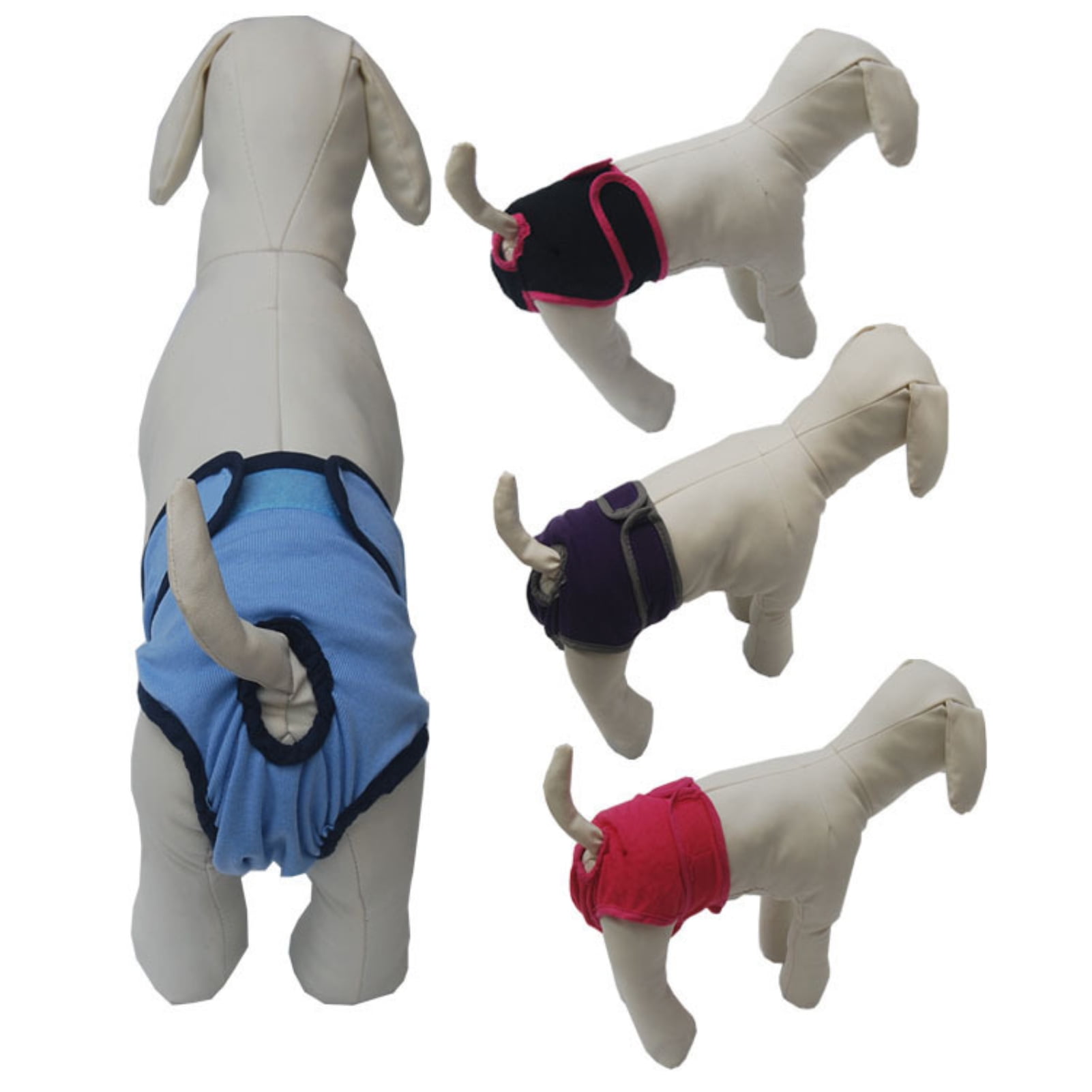 Reheyre Waterproof Adjustable Dog Physiological Pants - Cute Pattern ...