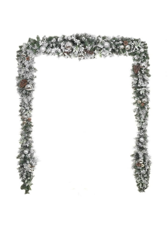 Flocked Christmas Garlands in Christmas Garlands - Walmart.com