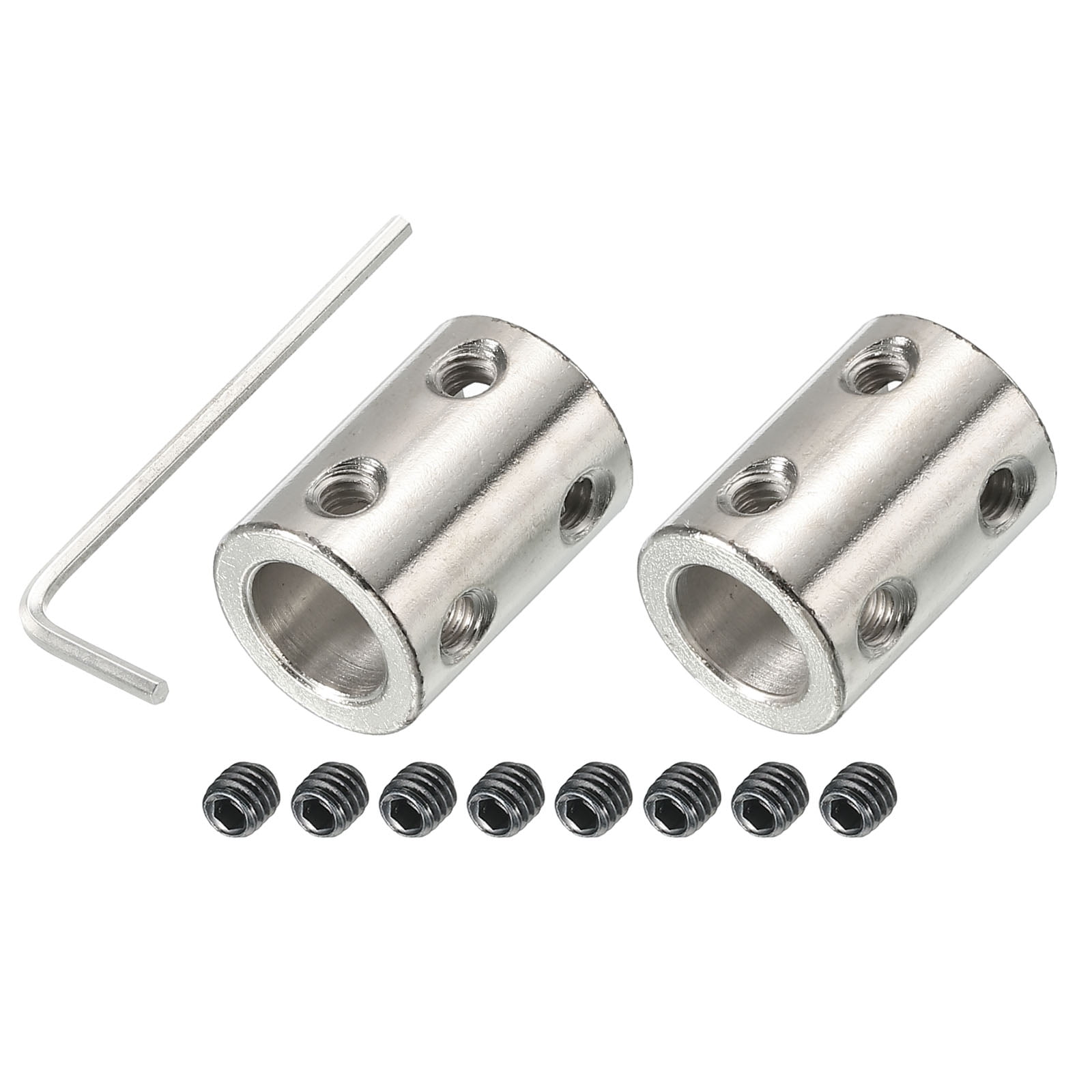 Uxcell Shaft Coupler Connector L22 x D16 10mm to 10mm Bore Stainless ...