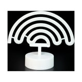 EZ-Illuminations Battery Operated Multicolor LED Neon-Style Rainbow ...