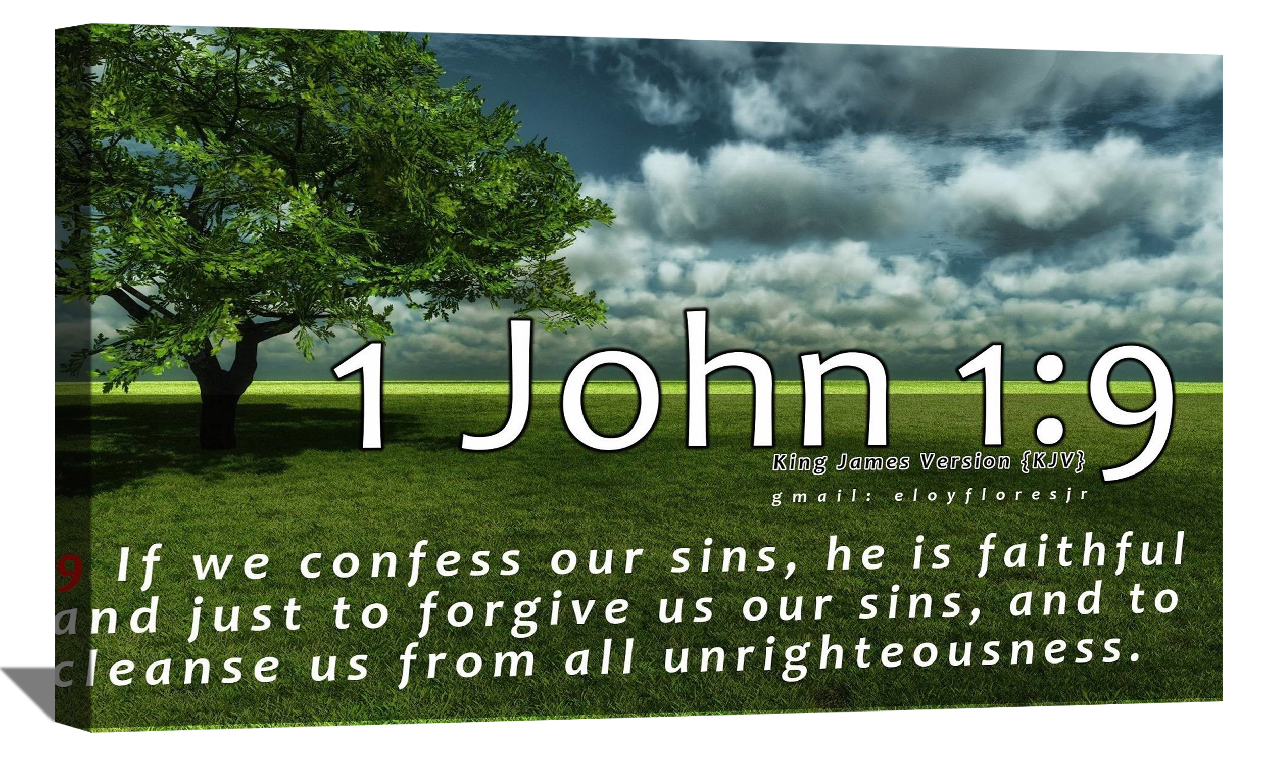 Cleanse Us Inspirational Christian Artwok Bible Verse Quotes Canvas Art ...