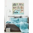 "Boston Site Map" Painting Print on Wrapped Canvas - Walmart.com