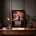 Affixzi Vintage America 250 Print, Patriotic Wall Art, American Flag ...