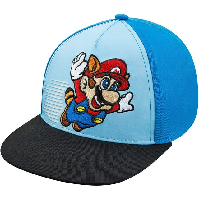 Nintendo Boys Super Mario Baseball Cap - Age 4-7 Blue - Walmart.com