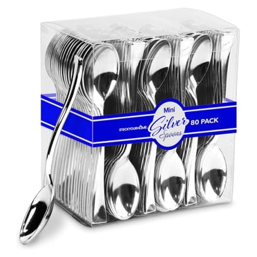 Wooden Spoons for Eating, 6 Pieces Natural Wood Eating Spoon, 7 Inch ...