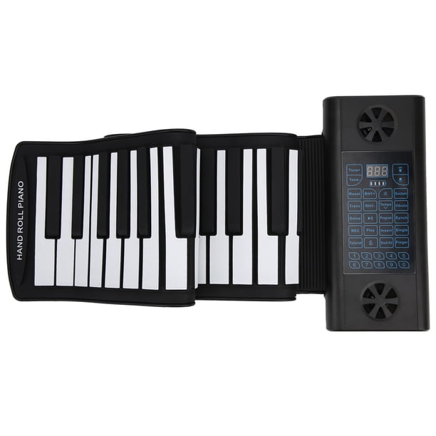 Soft Keyboard Piano Roll Up Piano 61 Key Silicone Rechargeable Digital ...