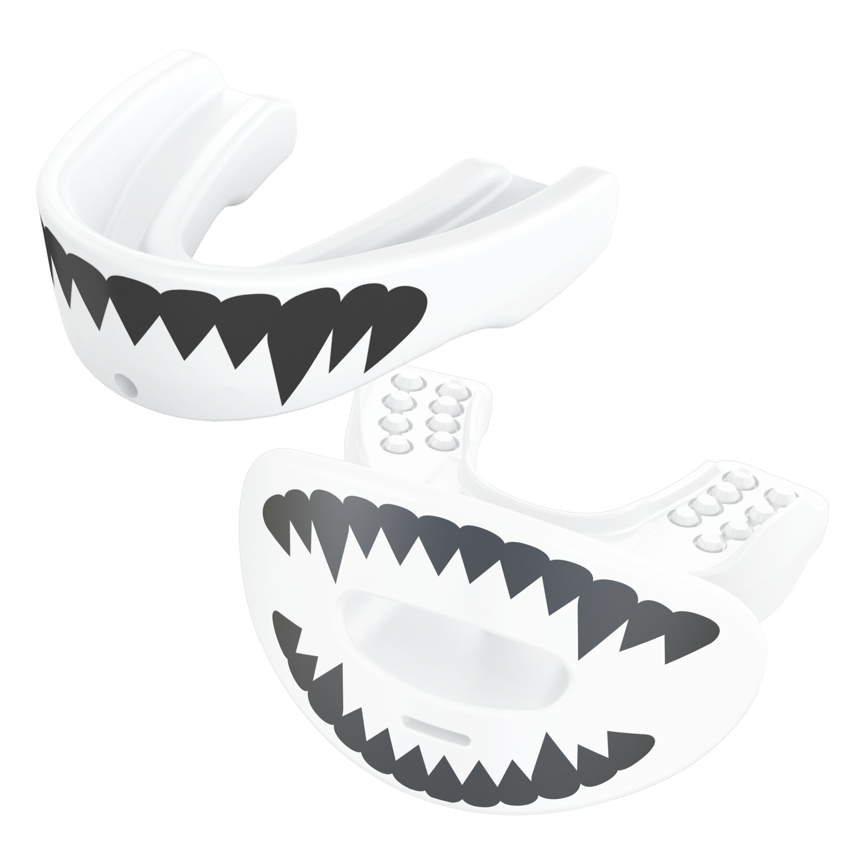 Shock Doctor Sport Lip Guard & Mouth Guard 2-Pack, White Fang, One Size ...