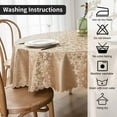 "decorUhome Waterproof Heavy Duty Vinyl Tablecloth, Floral Dining Table ...