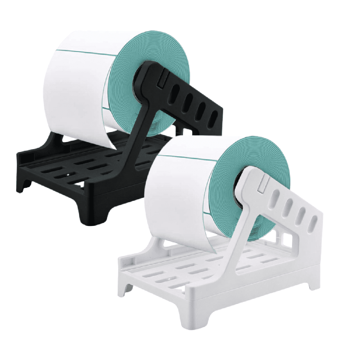 2 Pack Label Roll Holder, TRIANU Thermal Label Holder for Rolls and Fan ...