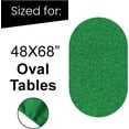 Feltectors Felt Tablecloth Oblong Poker Table Topper Oval Tables Cover ...