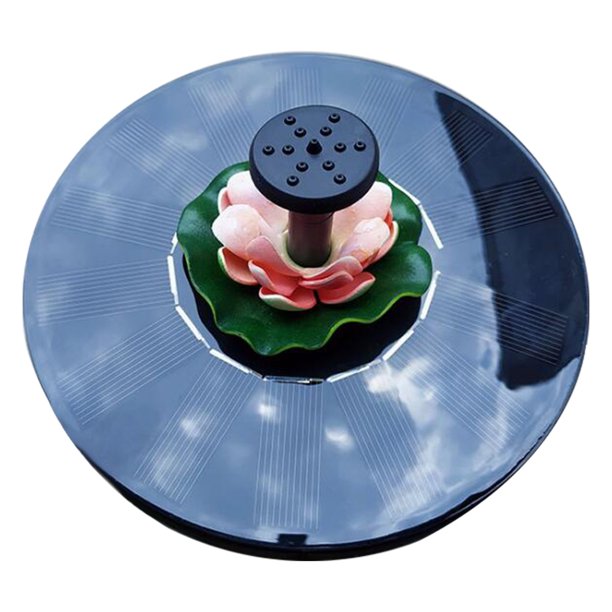 Solar Pool Floating Garden Water Small Leaf Foun-Tain Lo-Tus Foun-Tain ...