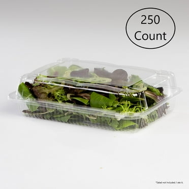 Detroit Forming LBH-944 Clear OPS Plastic Hinged Locking Food Container ...