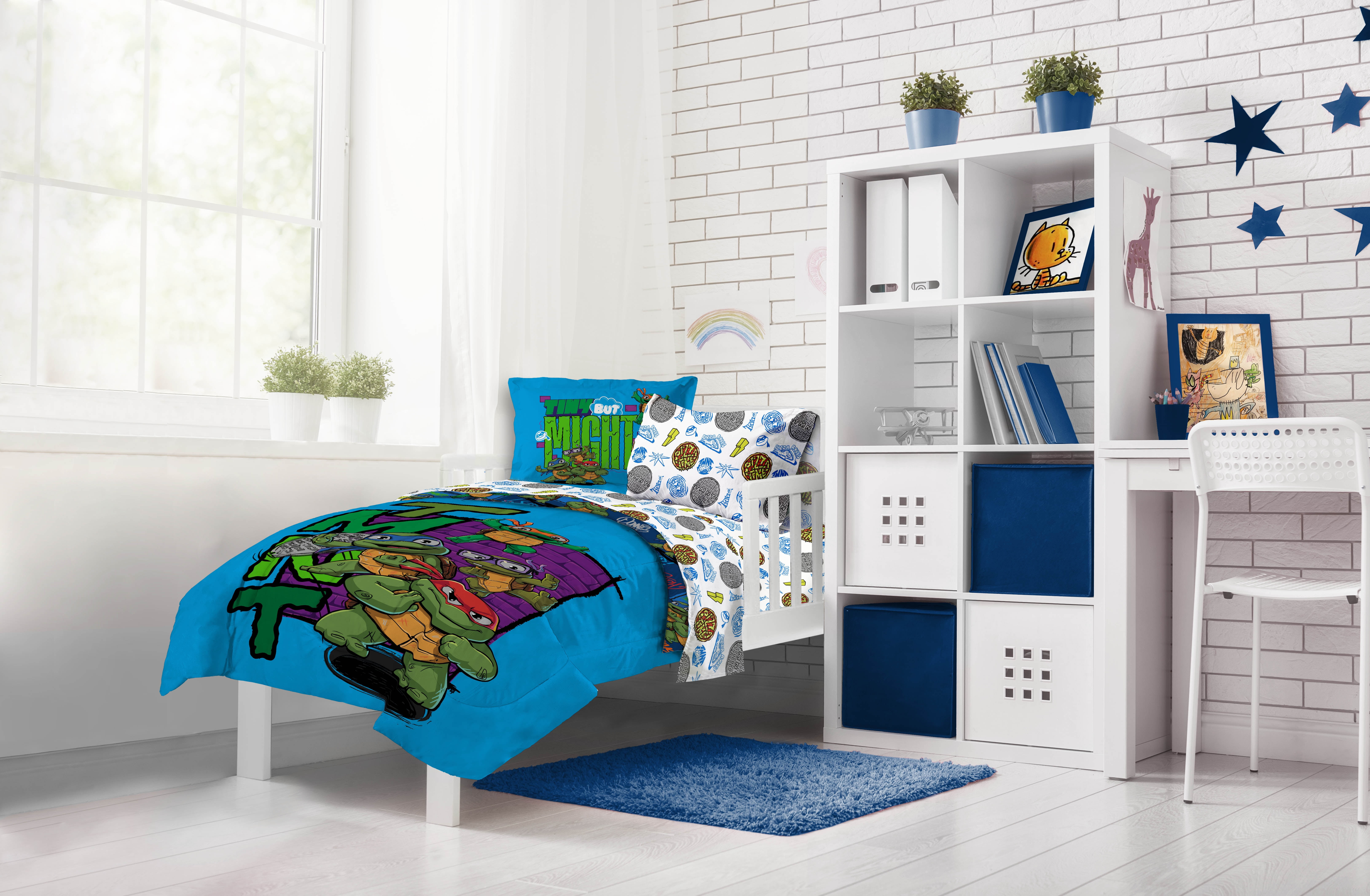 Paramount Nickelodeon TMNT Mini Mutants 5 Piece Twin Bed Set with Sham ...