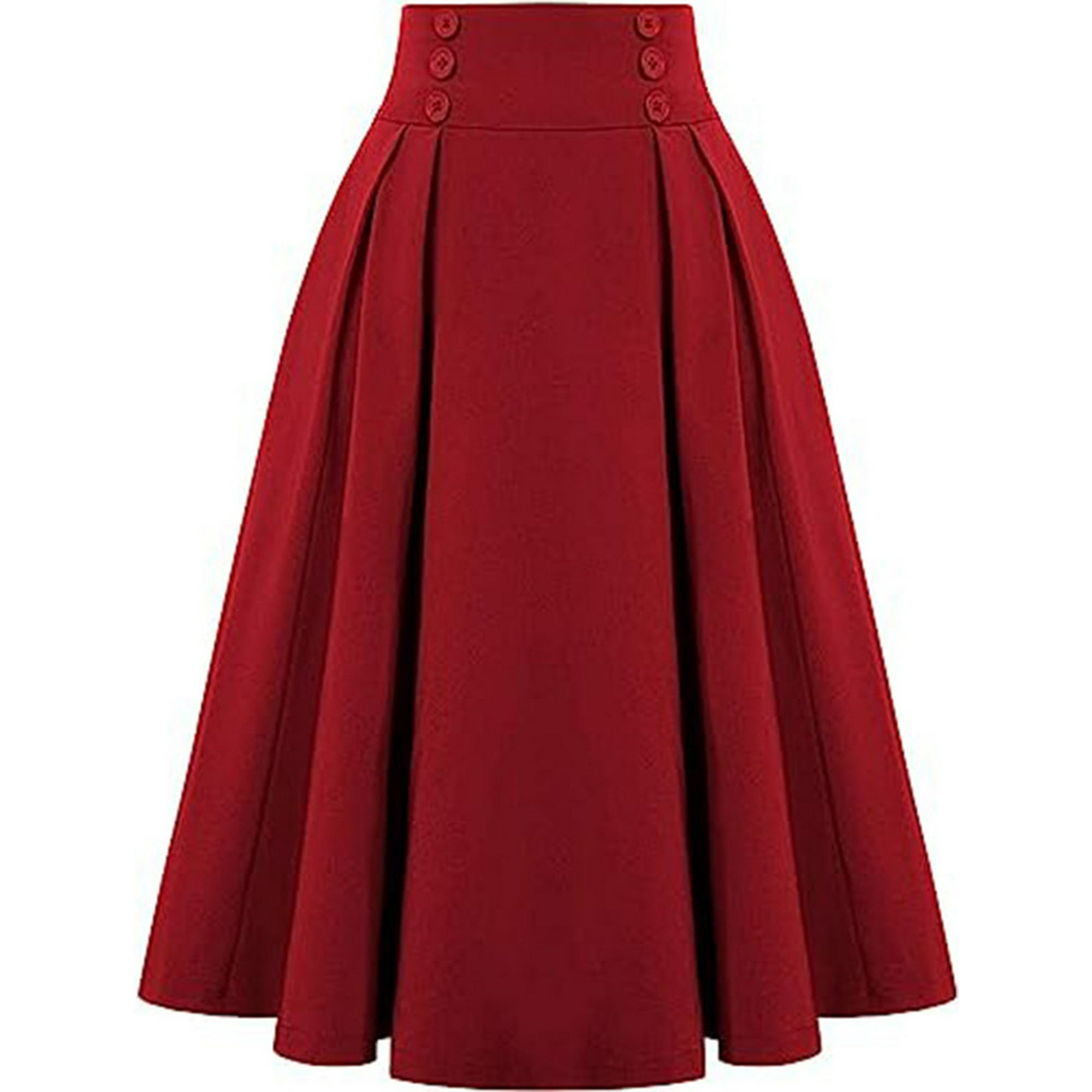 Click here for Pisexur Womens Vintage Plaid Skirt Side Split Skir... prices