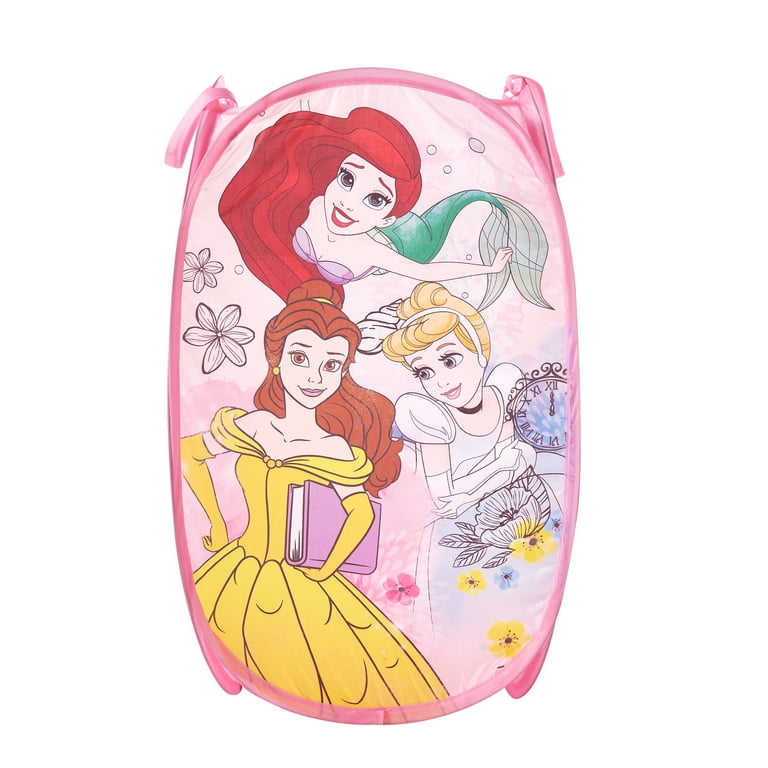 Disney Princess Pink Polyester Pop Up Hamper For Children's, 45% OFF