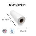 H.B.I. Wash Away Water Soluble Embroidery Stabilizer, 12x25 Yd ...