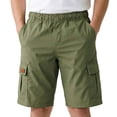 Boy Shorts Youth Stretch Chino Shorts Solid Elastic Waistband School ...