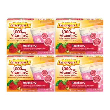Emergen-C Vitamin C 1000 mg Variety Pack Drink Mix, 120 Packets ...