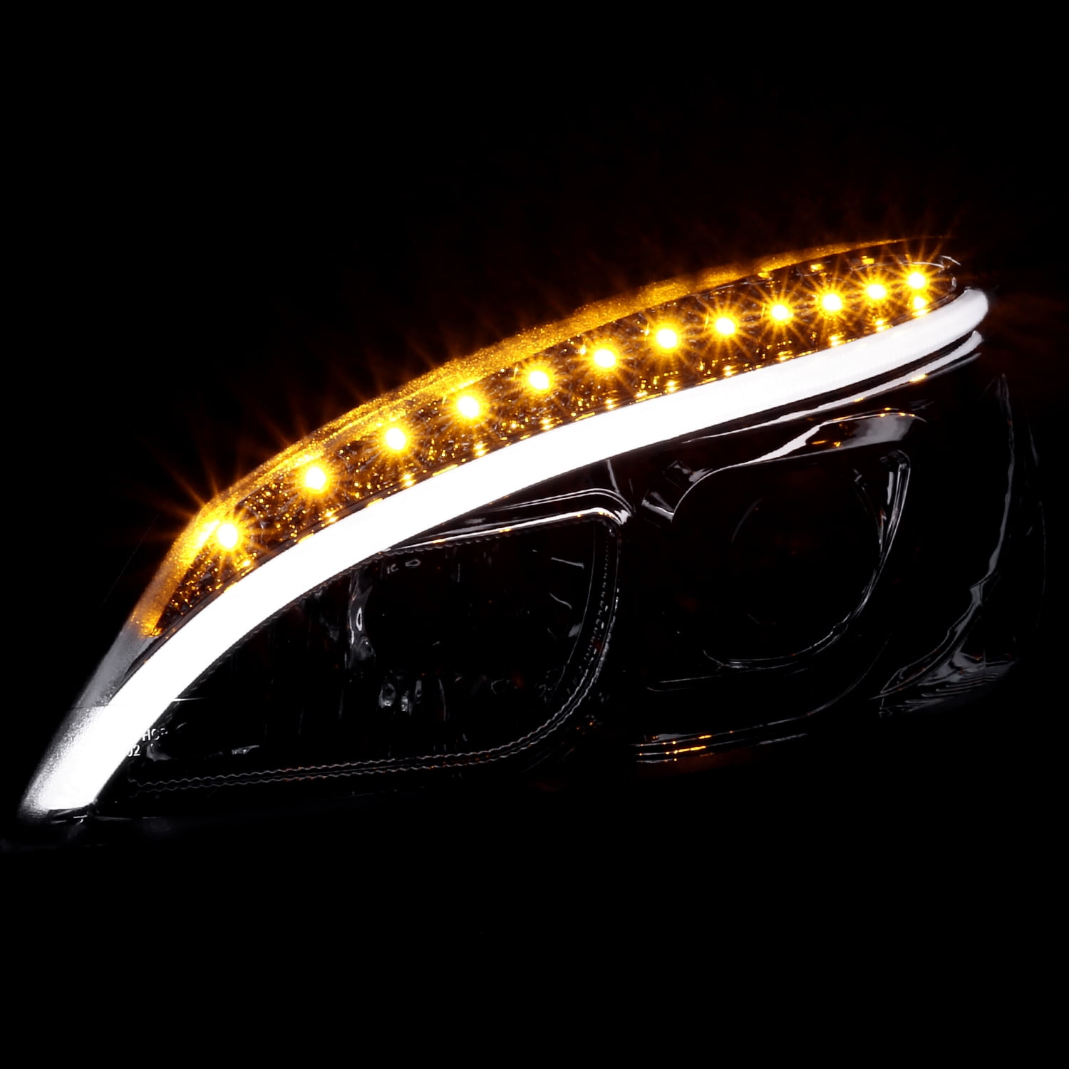 Buy Spec-D Tuning Strip LED Signal Chrome Projector Headlights ...