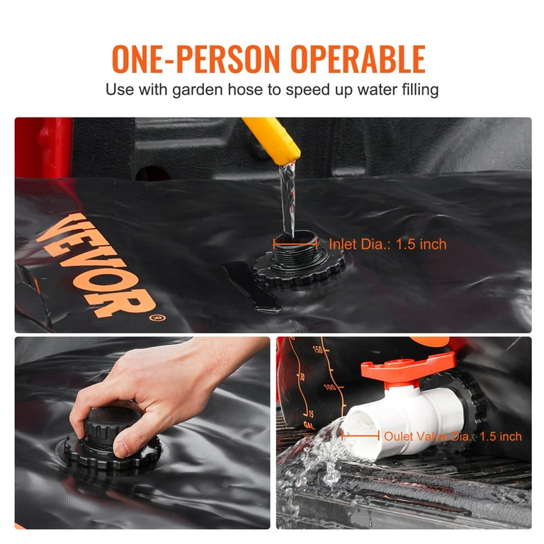 Farm Water Storage Premium Wheelbarrow Water Bag, Water Storage Bubble ...