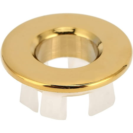 Heavy Duty Brass Overflow Ring for Bathroom Sink Kitchen (Gold ...