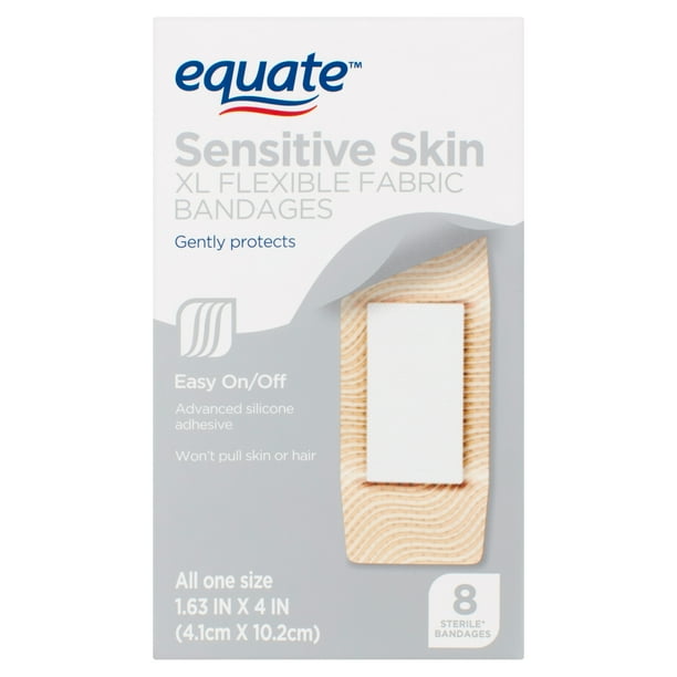 Equate Sensitive Skin Adhesive Bandages, 8 Count - Walmart.com