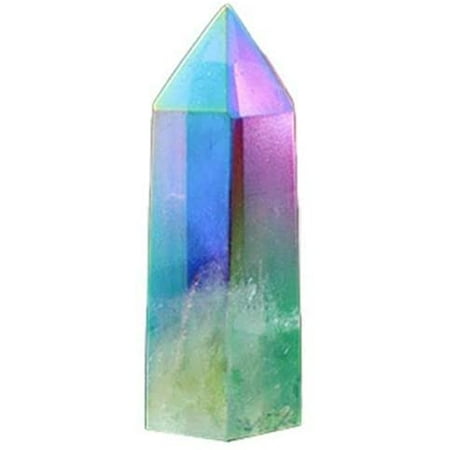 QUETO Quartz Crystals Reiki Minerals Fluorite Rods Hexagonal Pillars ...