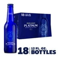 Bud Light Platinum American Lager Beer 18 pack 12 fl oz Glass Bottles 6 ...