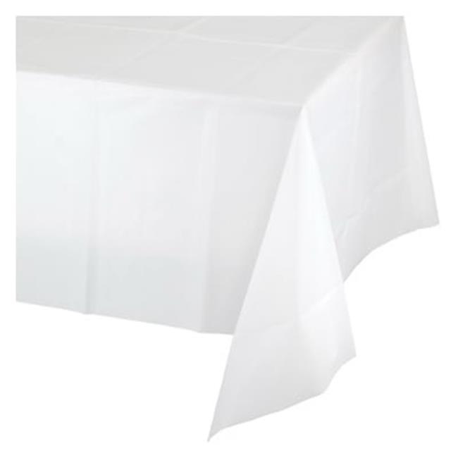 White 54" x 108" Paper Tablecloth - Walmart.com