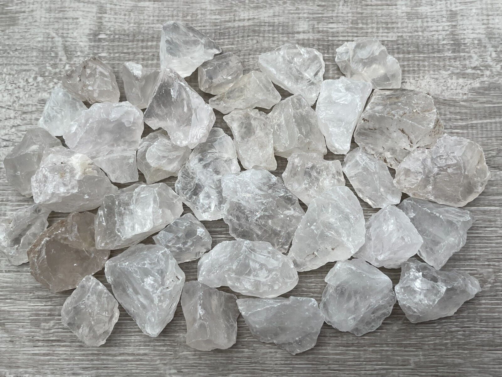 Natural Rough Clear Quartz Chunks, 1-2" Raw Clear Quartz - Walmart.com