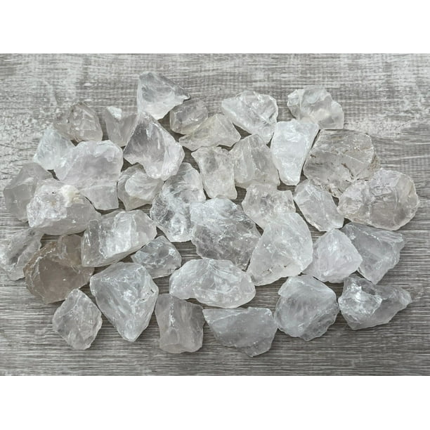 Natural Rough Clear Quartz Chunks, 1-2" Raw Clear Quartz - Walmart.com
