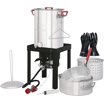 Creole Feast CFT2018 90Qt Single Sack Crawfish Boiler and Cooker Combo ...