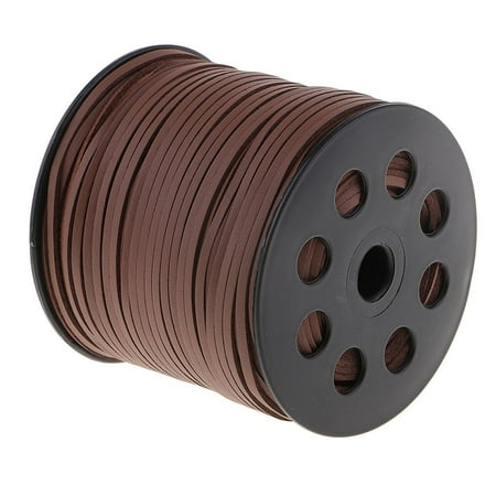 Korean PU Leather Rope Flat Cord Thread 6mm - Brown | Walmart Canada