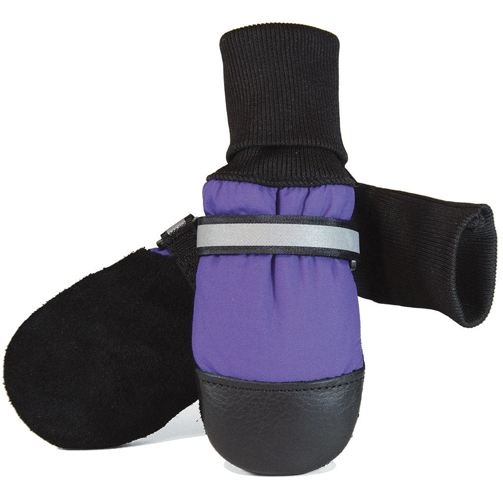 Muttluks Original Fleece-Lined IB to XXL Dog Boots, 4 Pack (Purple, X ...