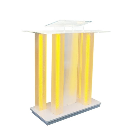 FixtureDisplays® Deluxe LED Lighted Church Podium Pulpit Event Lectern ...