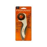 Fiskars Titanium Comfort Stick Rotary Cutter 45mm for Fabric Cutting ...