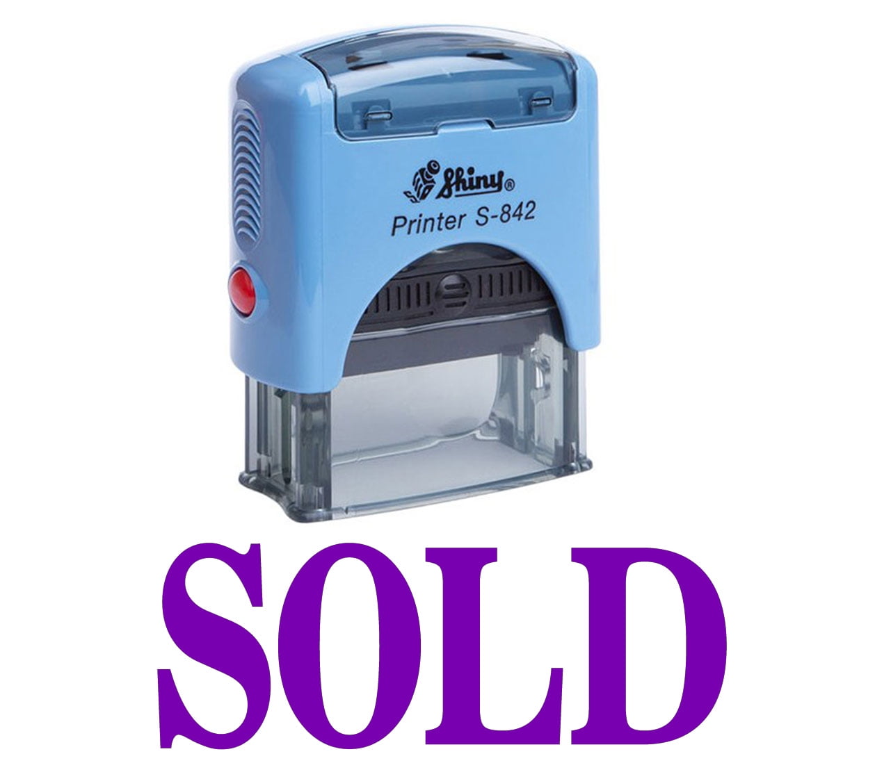 SOLD Self Inking Rubber Stamp Custom Shiny Office Stationary Stamp ...