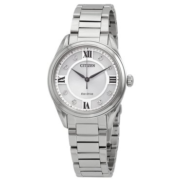 Citizen EM0860-51D Women's Silhouette Crystal Silver Steel Watch - Walmart.com