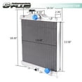 2-row aluminum radiator SilverFit for 92-00 CIVIC EJ/EK/DEL SOL EG ...