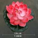 Artificial Floating Water Lily EVA Lotus Flower Pond Decor - 7"/18cm ...