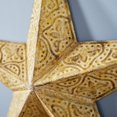 DecMode Brown Metal Star Wall Decor Set of 3 Indoor Outdoor Rustic ...
