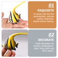 LOLIPPYY Tropical Fish Decoration Plastic Angelfish Model for Aquarium ...