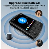 32GB Clip Mp3 Player with Bluetooth, 1.8" Screen Mini Portable Wearable ...