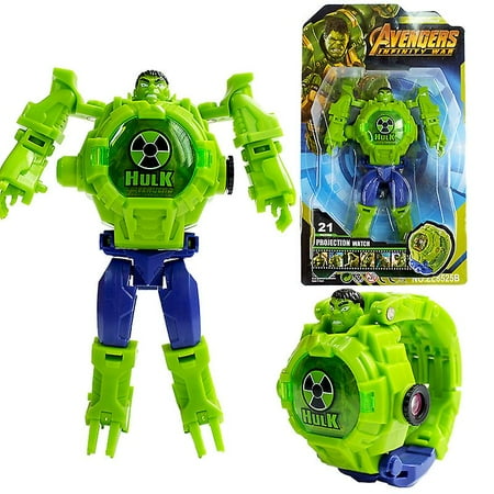 Fashion Kids 3d Projection Watches Robot Deformation Watch Toy ...