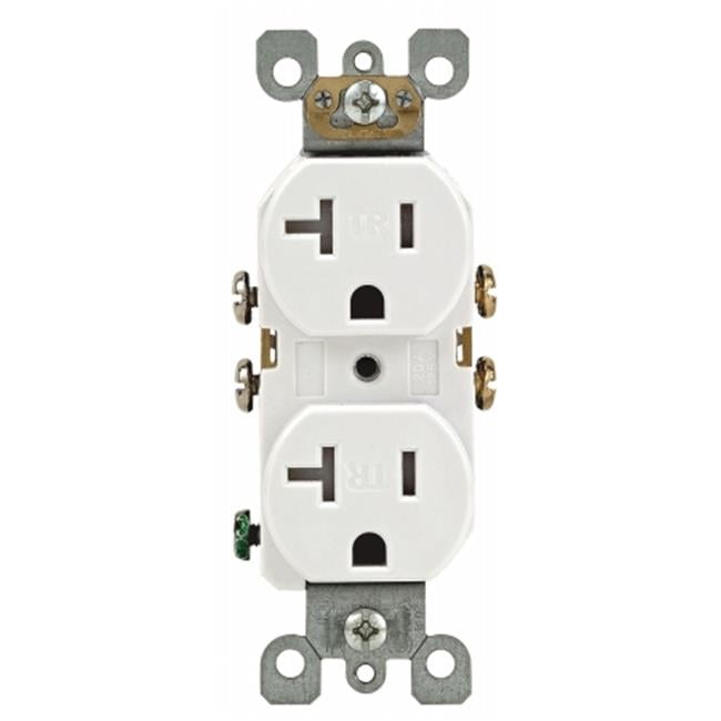20 Amp White Duplex Receptacle - Walmart.com