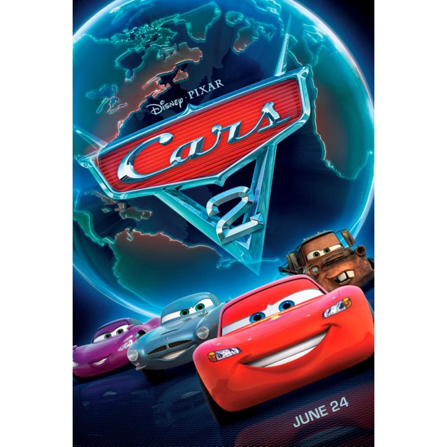 Cars 2 Movie Poster 24x36 Art Poster 24x36 Unframed, Age: Adults, Rectangle Best Posters ...