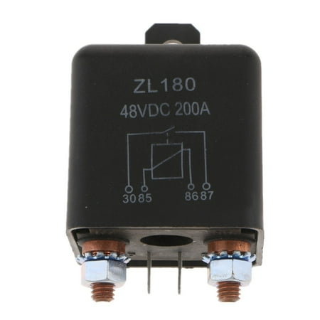 200A AMP Car Starter Automotive Relay Heavy Duty SPST 4pin DC 48V ...